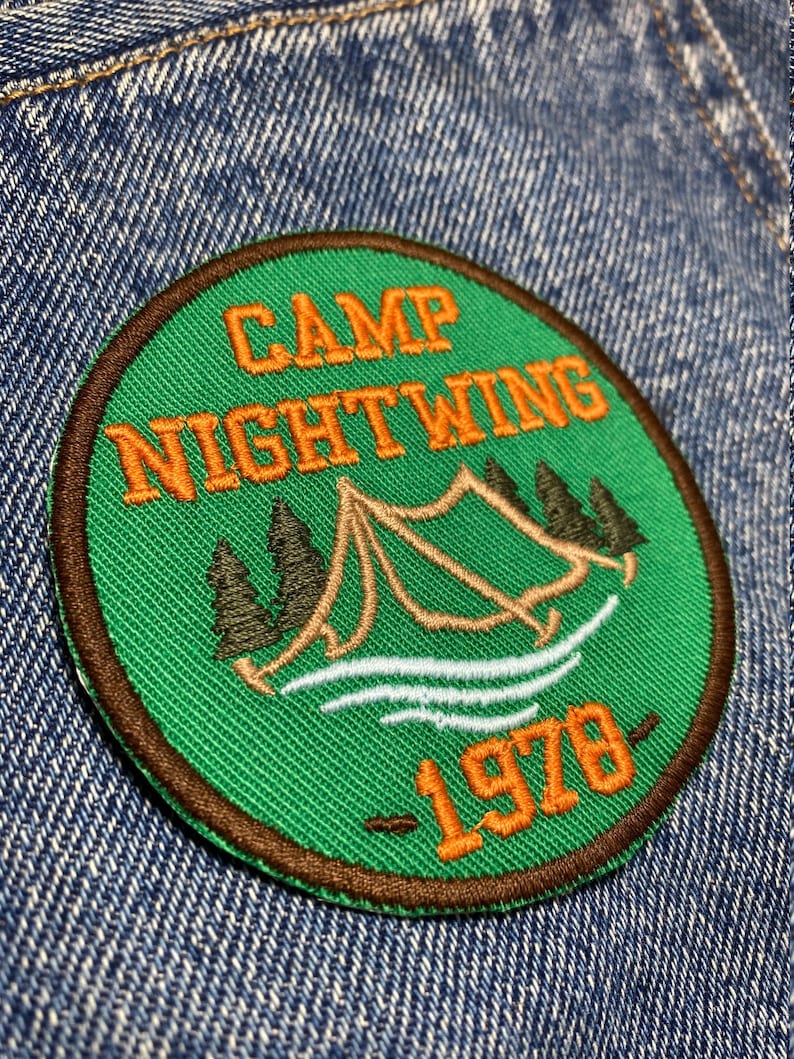 Camp Nightwing Embroidered Patch. Horror Movie Inspired | Etsy