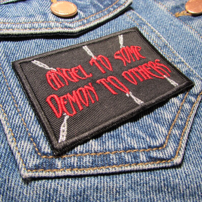 Angel To Some Quote Patch. Horror Movie Inspired Patches. Iron | Etsy