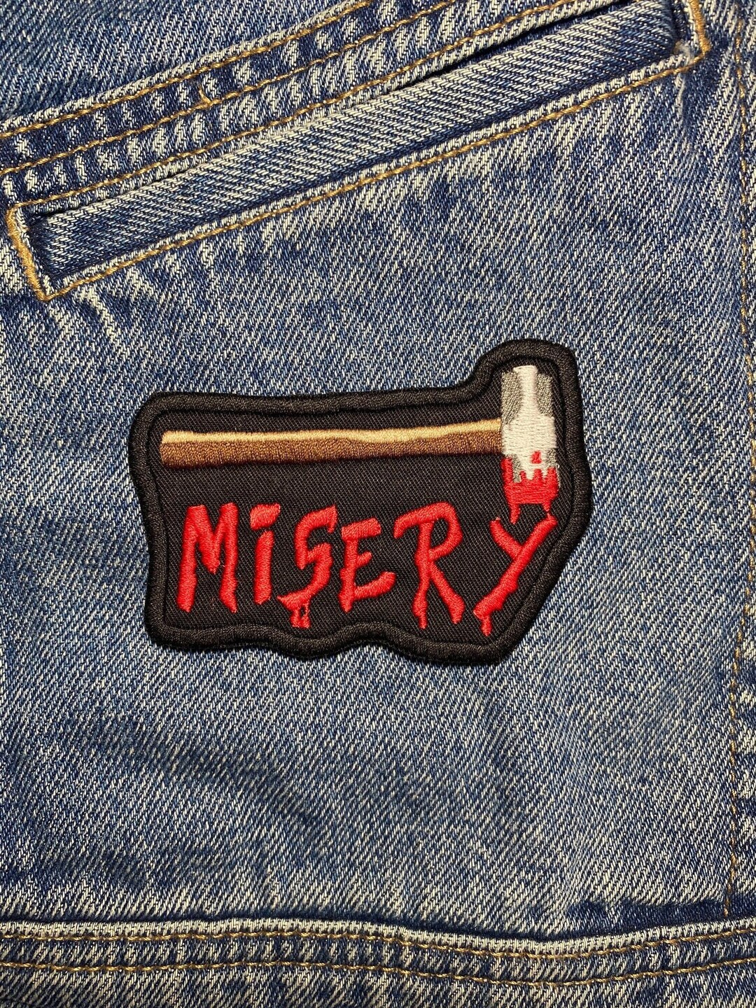Misery Sledgehammer Embroidered Patch. Horror Movie Inspired Patches ...