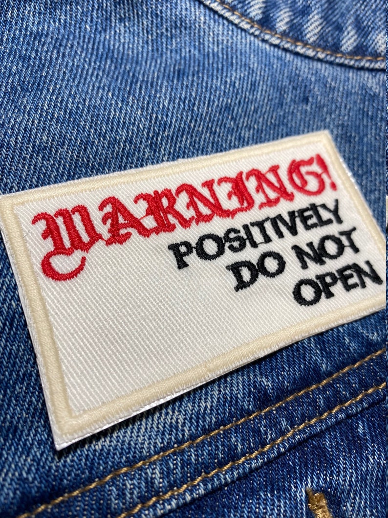 Do Not Open Embroidered Patch. Annabelle. Horror Movie Inspired Patches ...