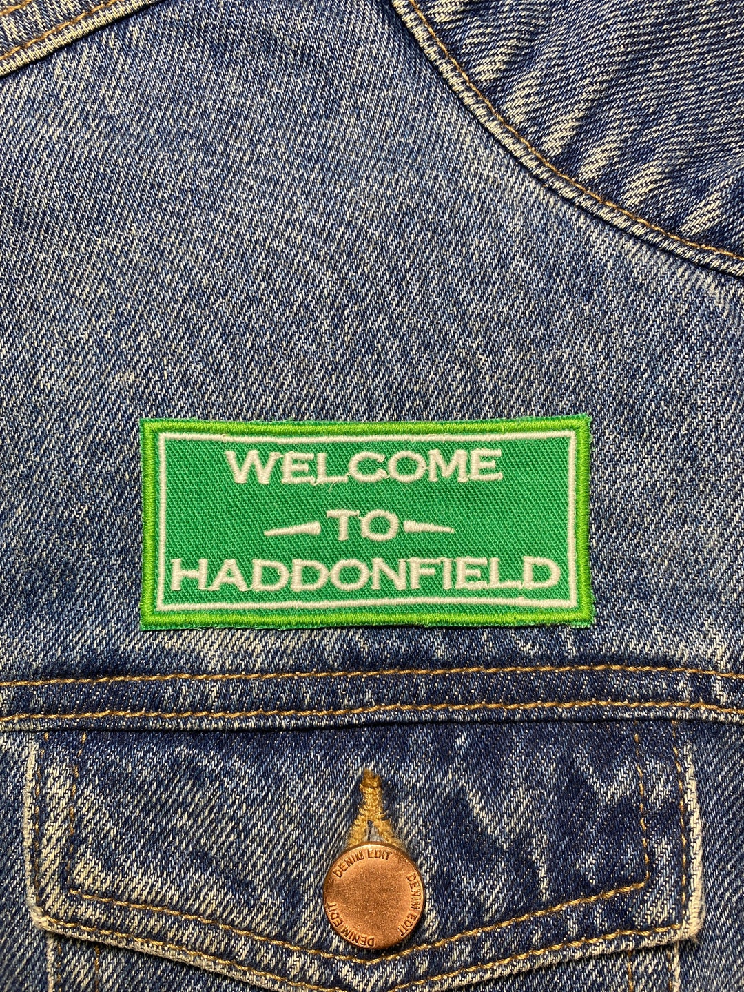 Haddonfield Sign Embroidered Patch. Horror Movie Inspired Patches. Iron ...