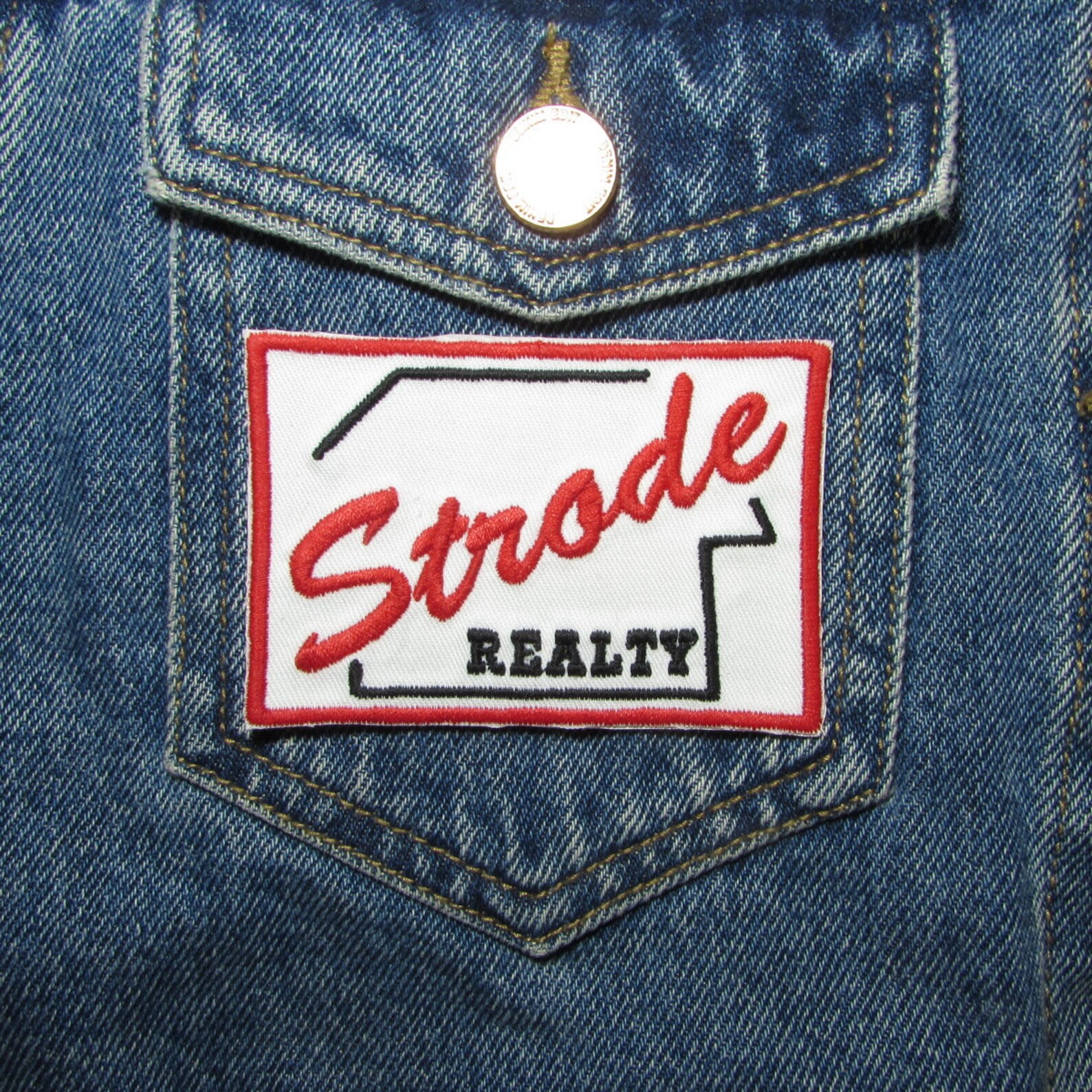 Strode Realty Sign Embroidered Patch. Horror Movie Inspired - Etsy