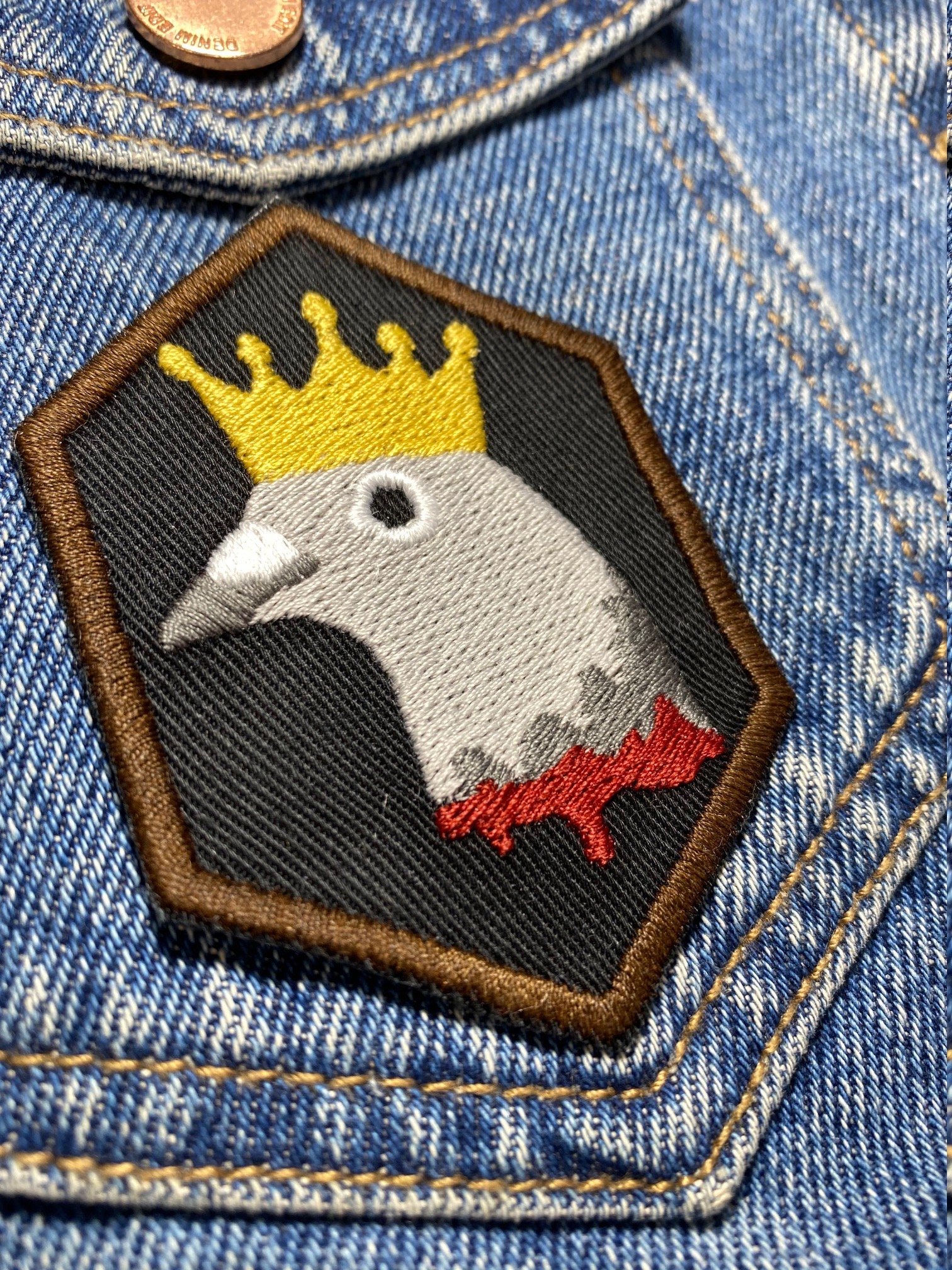 Pigeon King Embroidered Patch. Horror Movie Inspired Patches. Iron on ...