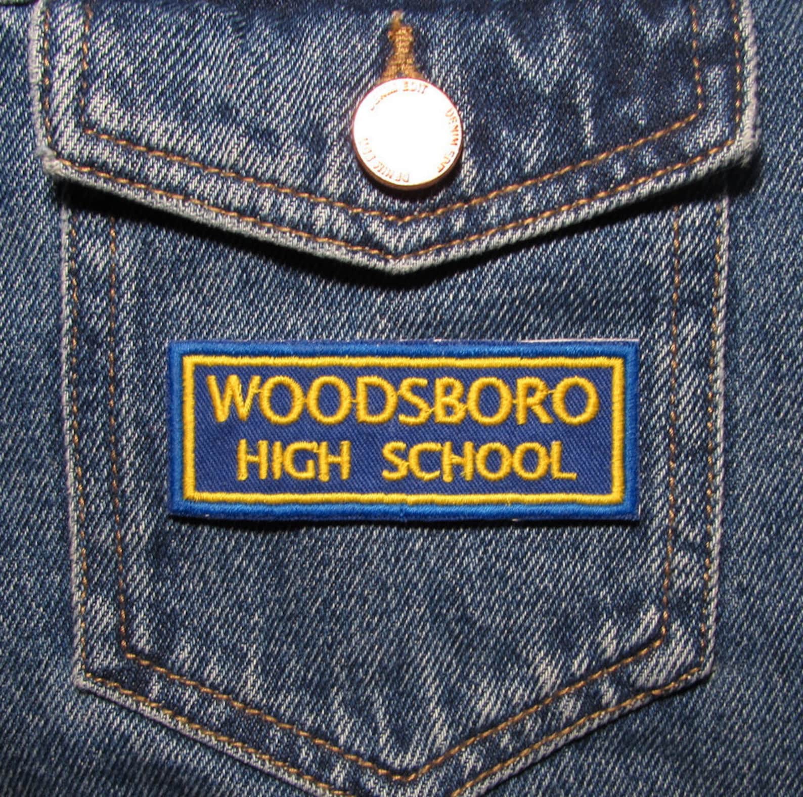 Woodsboro High School Sign Embroidered Patch. Horror Movie - Etsy