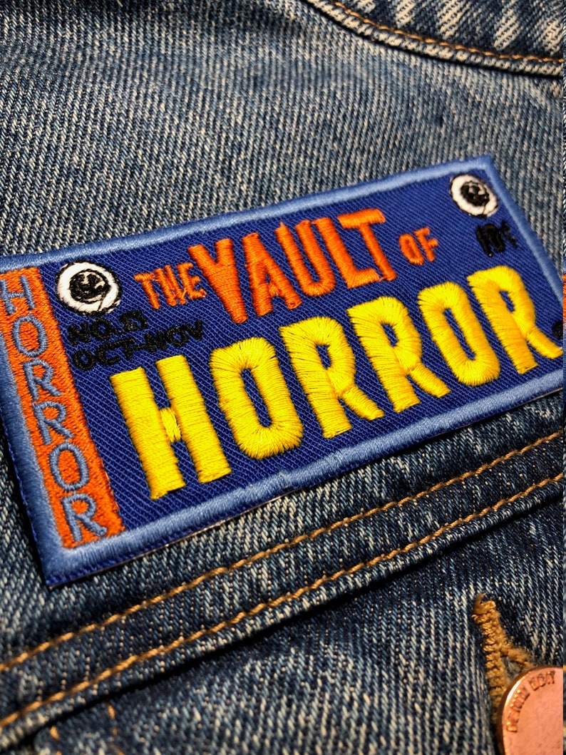 Vault Comic Embroidered Patch. Horror Movie Inspired Patches. | Etsy