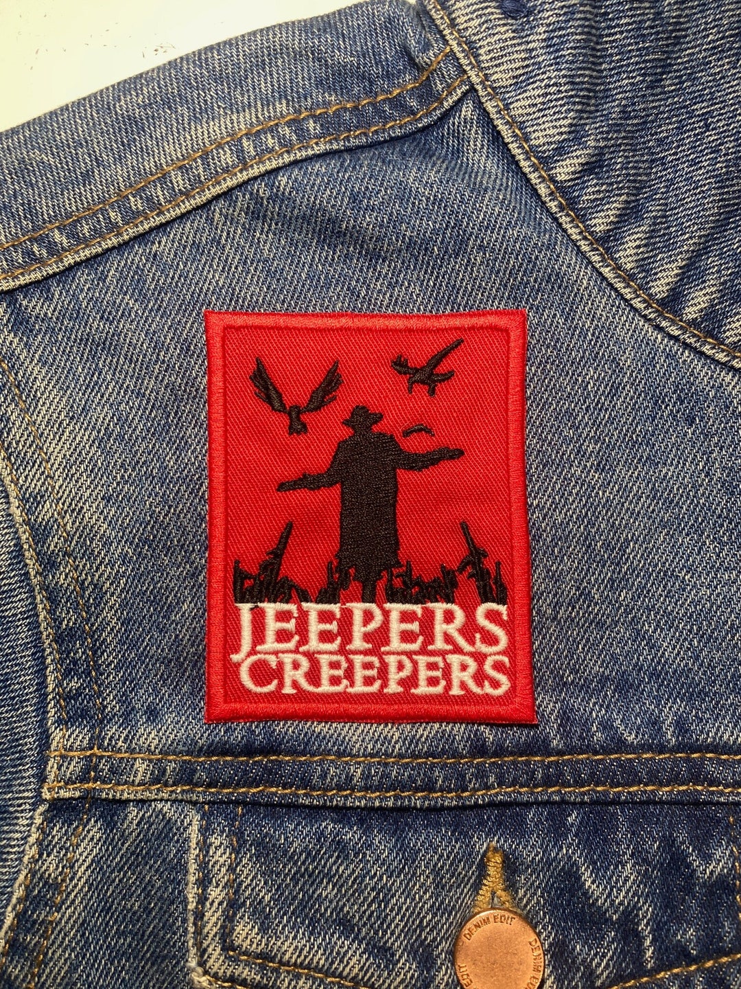 Scarecrow Embroidered Patch. Horror Movie Inspired Patches. Iron on ...