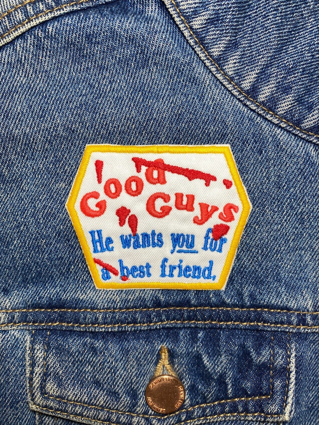 Good Guys (bloody) Embroidered Patch. Horror Movie Inspired Patches ...