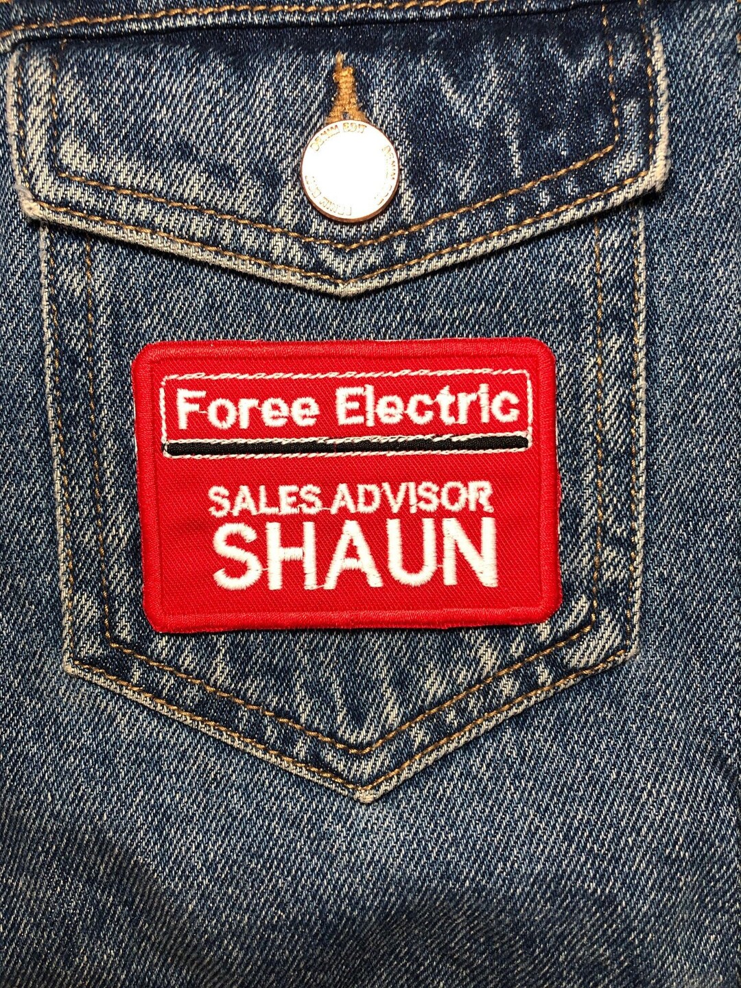 Foree Electric Embroidered Patch. Horror Movie Inspired Patches. Iron ...