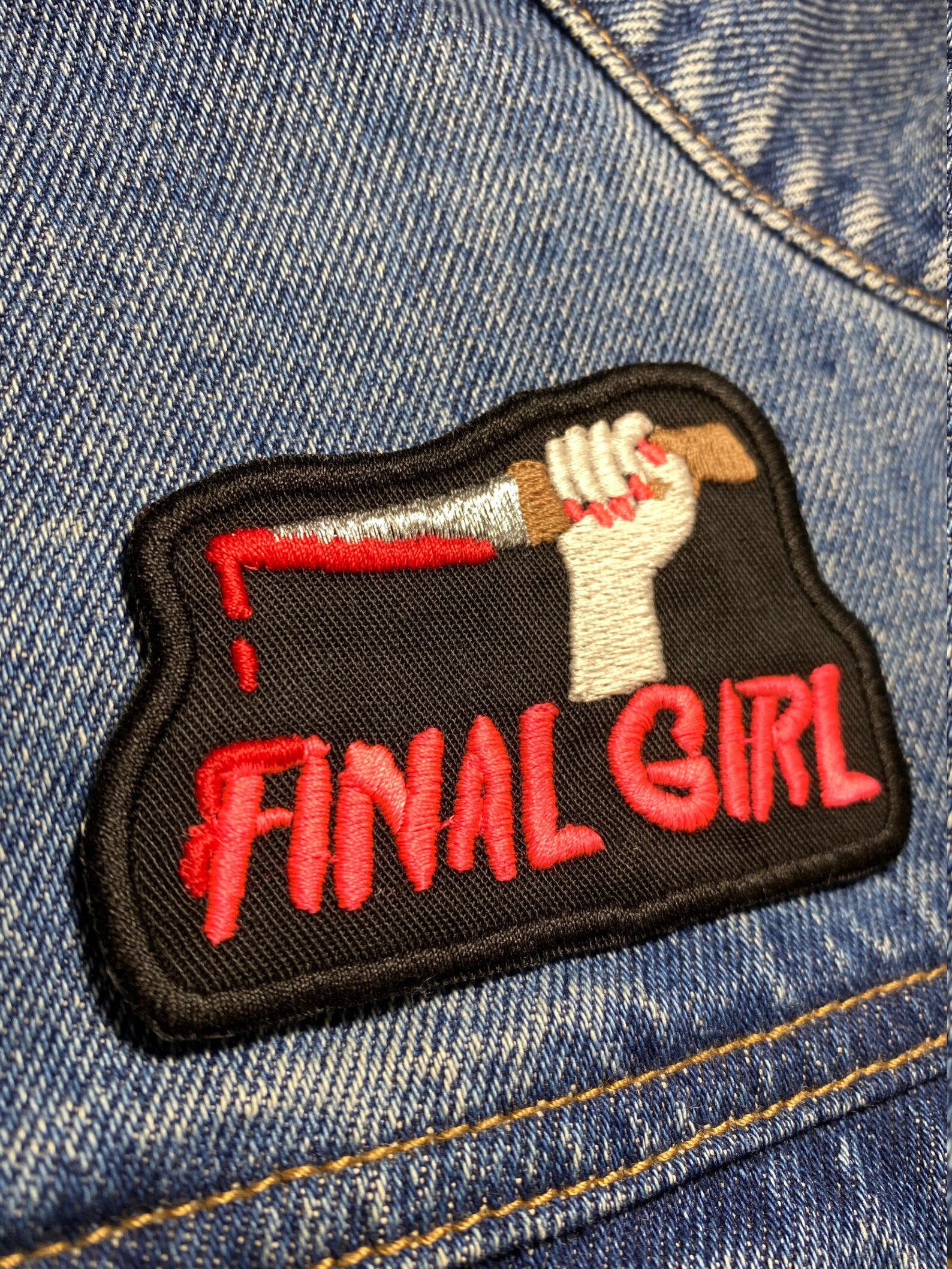 Final Girl Embroidered Patch (ver 1). Horror Movie Inspired Patches ...