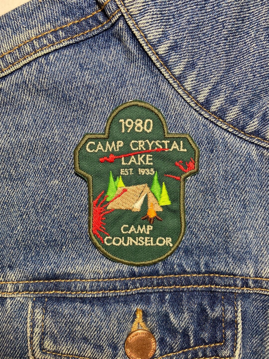 Bloody Camp Counselor Embroidered Patch. Horror Movie Inspired - Etsy