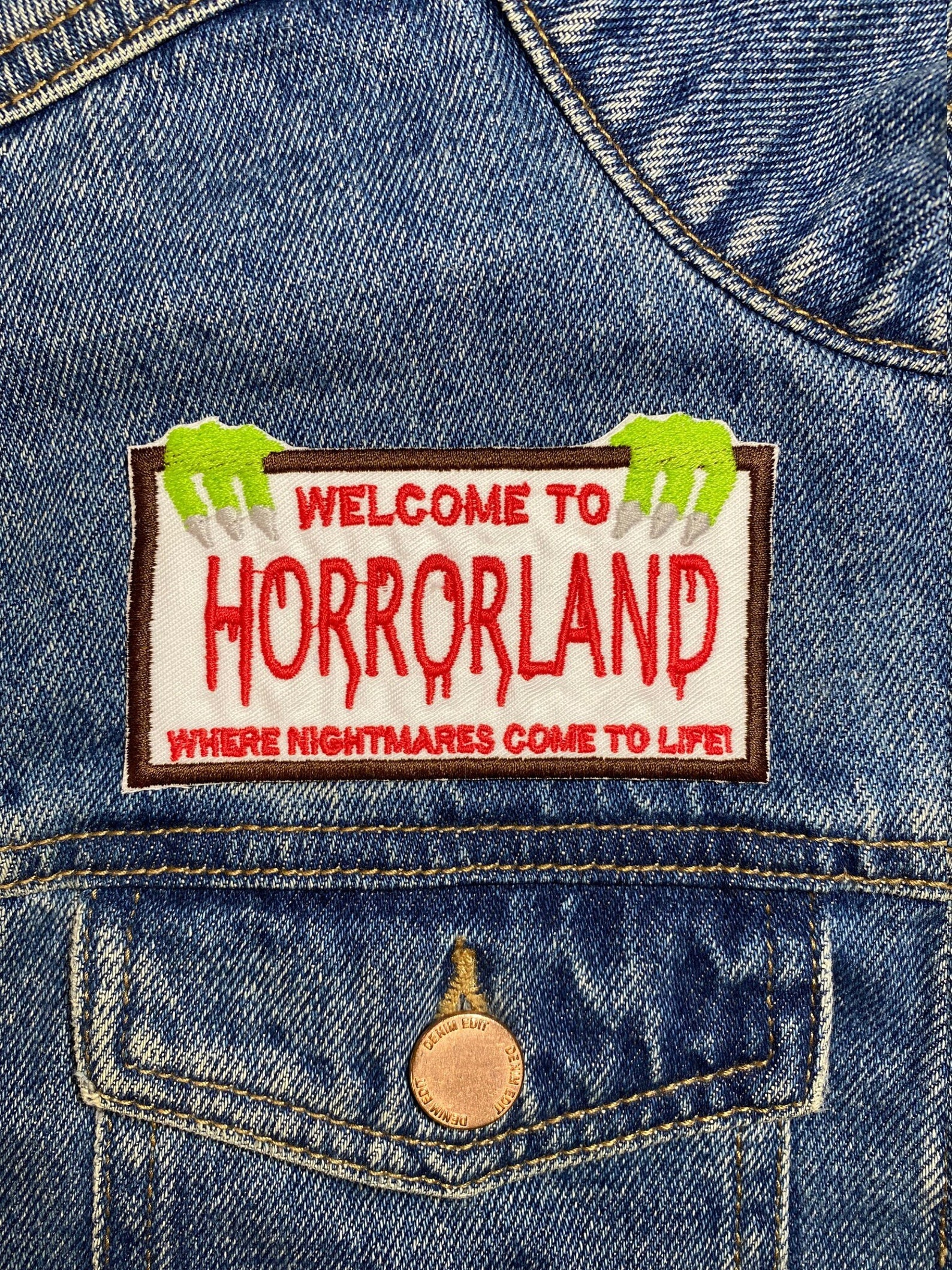 Horrorland Embroidered Patch. Horror Movie Inspired Patches. - Etsy