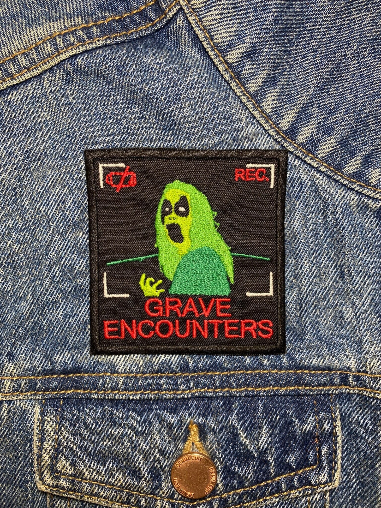 Encounters Embroidered Patch. Horror Movie Inspired Patches. Iron on ...