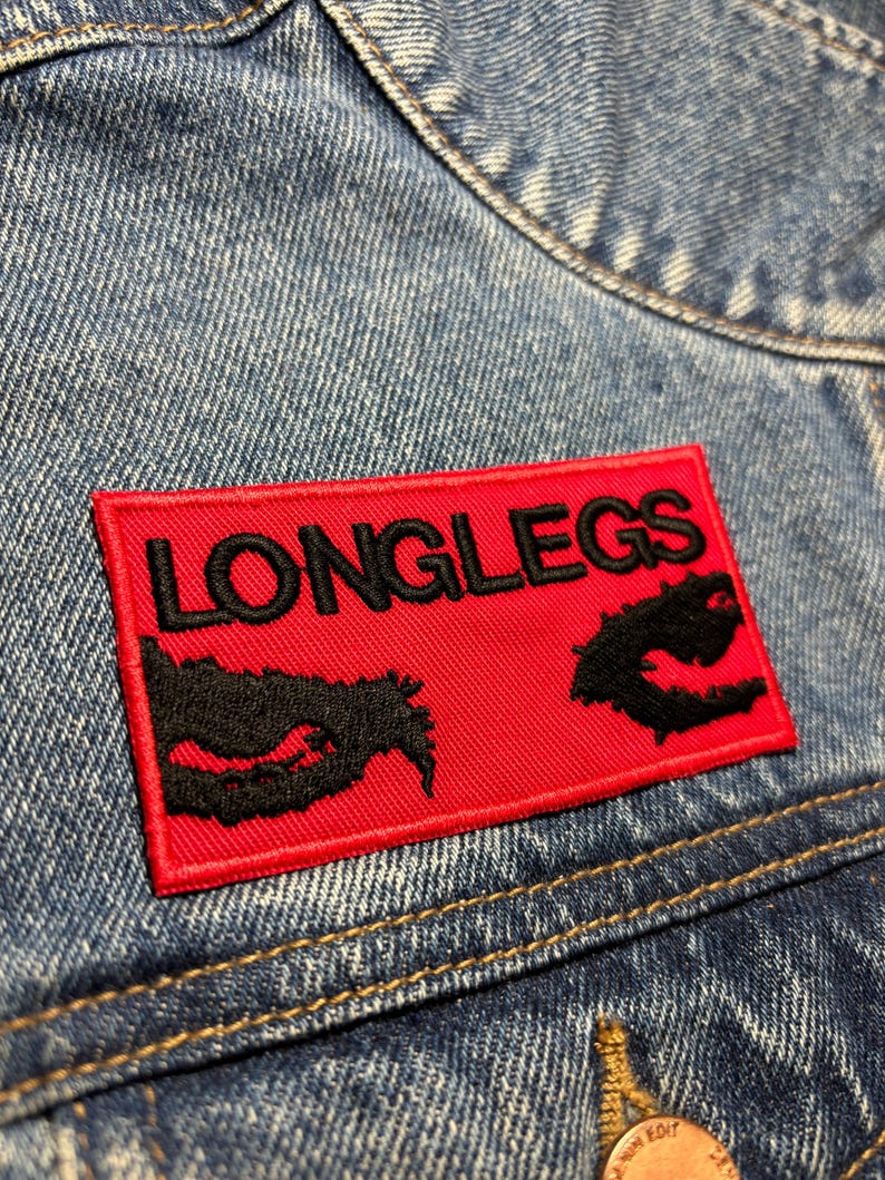Longlegs Embroidered Patch. Horror Movie Inspired Patches. Iron on ...
