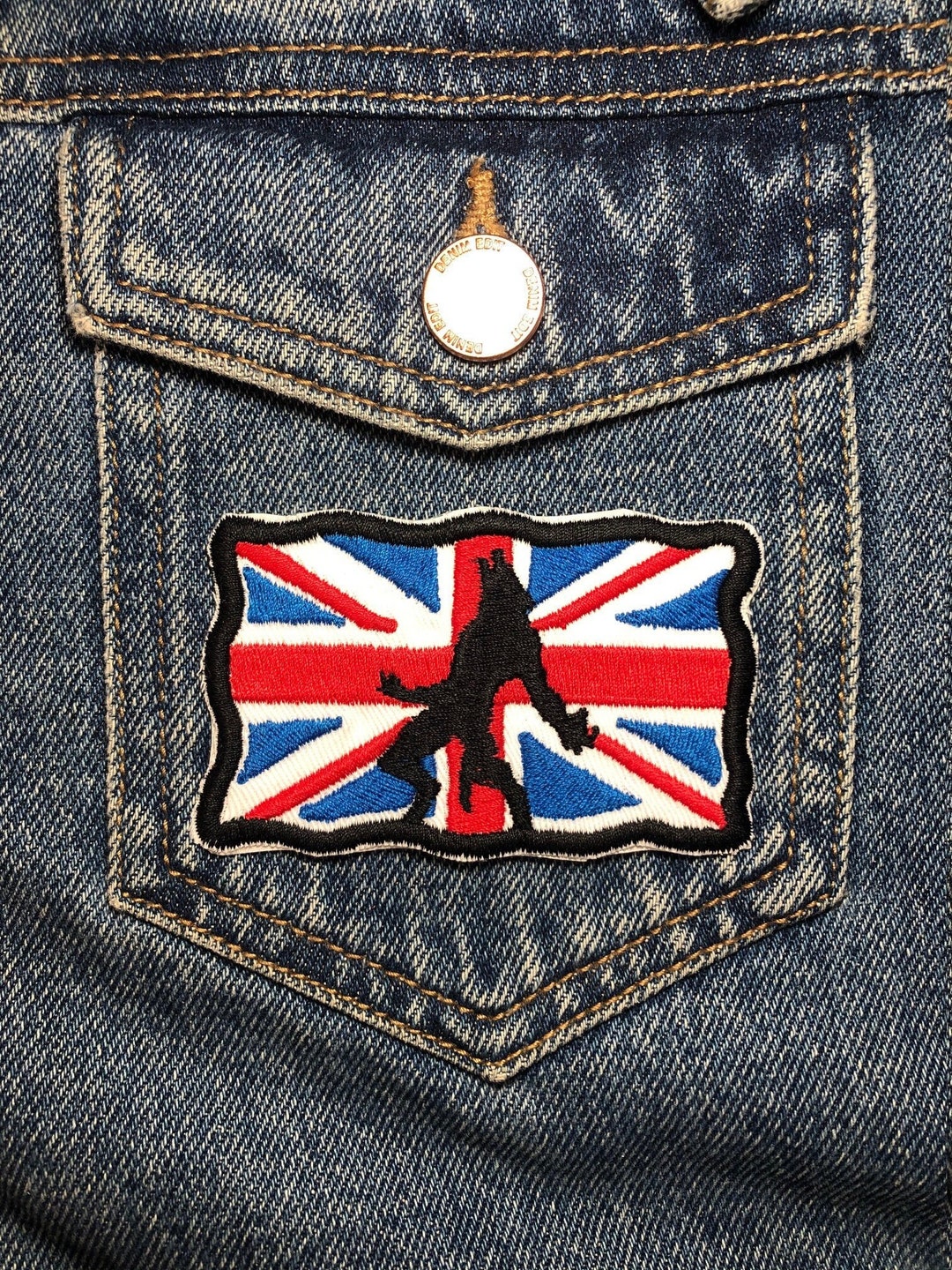 Werewolf Flag Embroidered Patch. Horror Movie Inspired Patches. Iron on ...