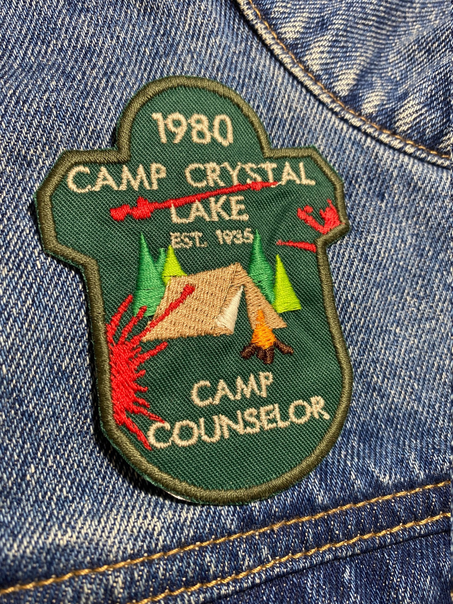 Bloody Camp Counselor Embroidered Patch. Horror Movie Inspired - Etsy UK