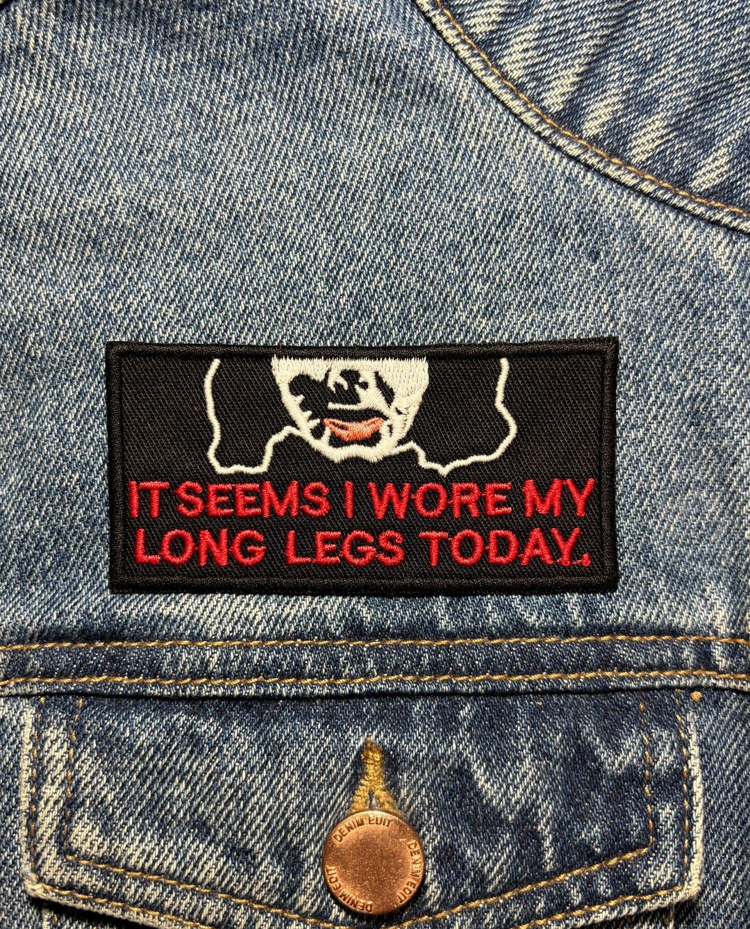 Wore My Long Legs Embroidered Patch. Horror Movie Inspired Patches ...