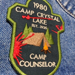 Bloody Camp Counselor Embroidered Patch. Horror Movie Inspired Patches ...
