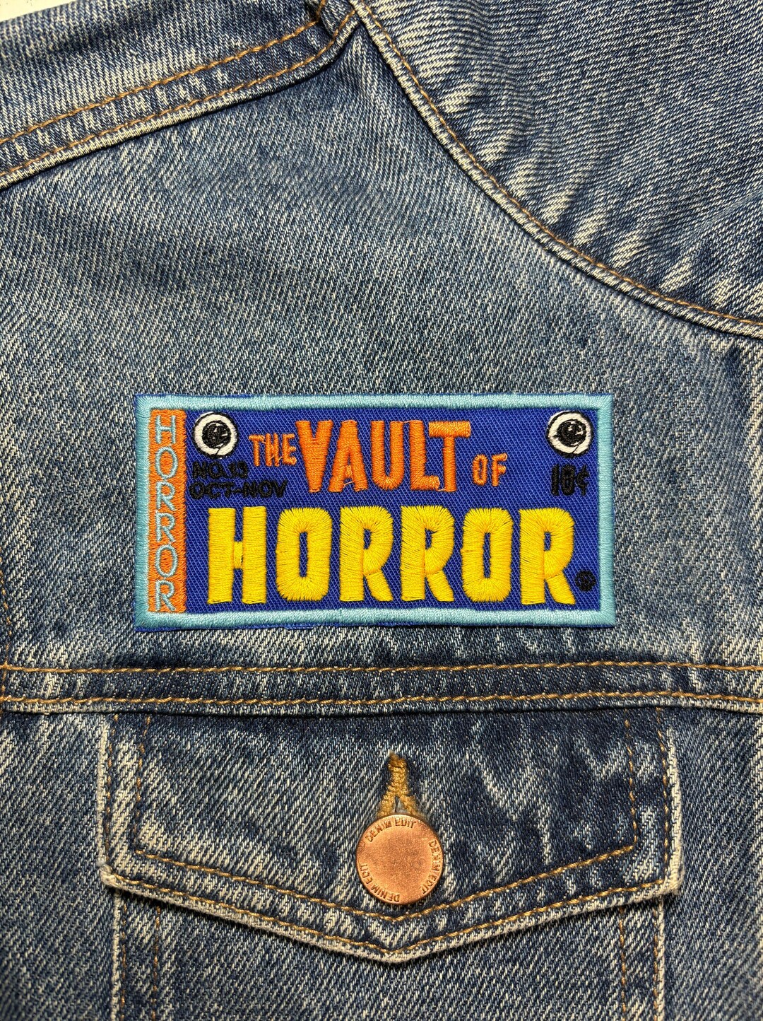 Vault Comic Embroidered Patch. Horror Movie Inspired Patches. Iron on ...