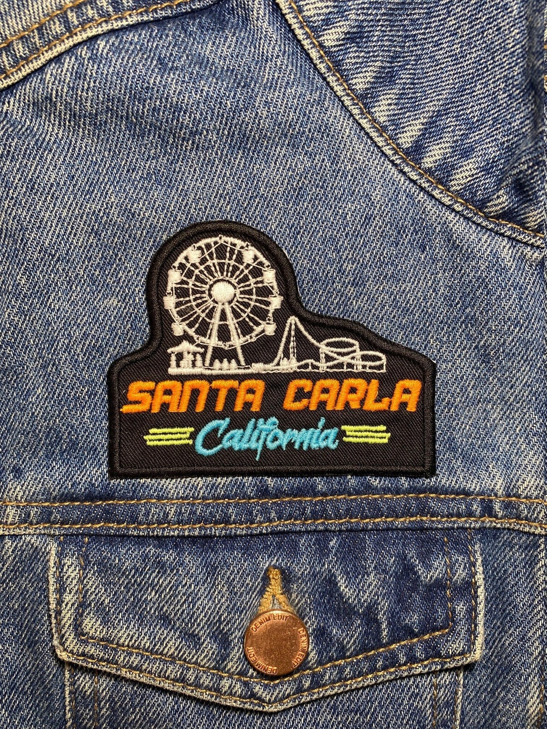 Santa Carla Embroidered Patch. Horror Movie Inspired Patches. Iron on ...