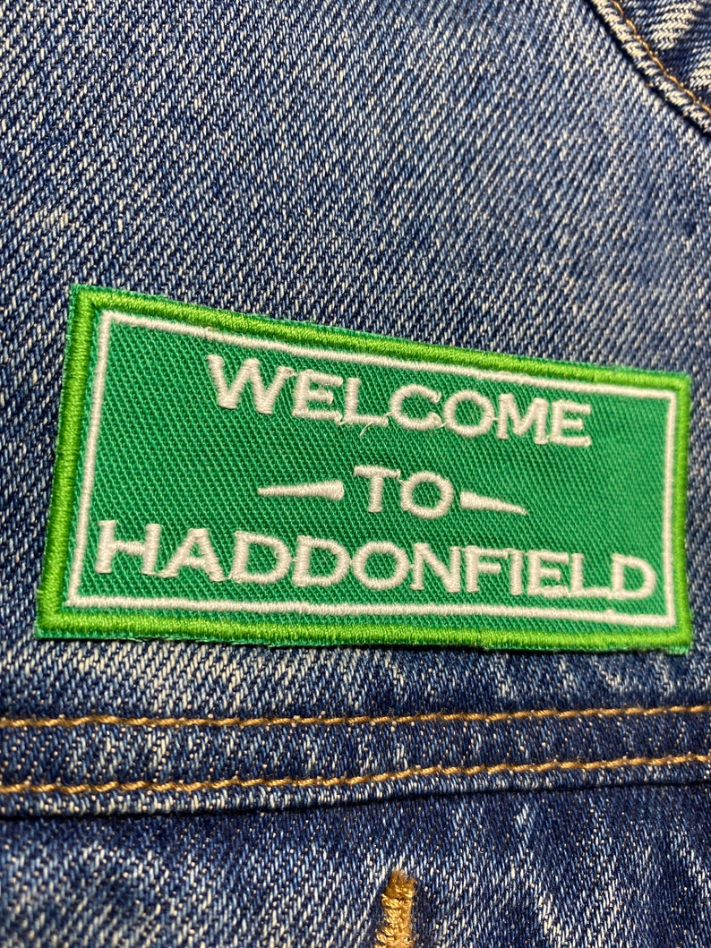 Haddonfield Sign Embroidered Patch. Horror Movie Inspired Patches. Iron ...