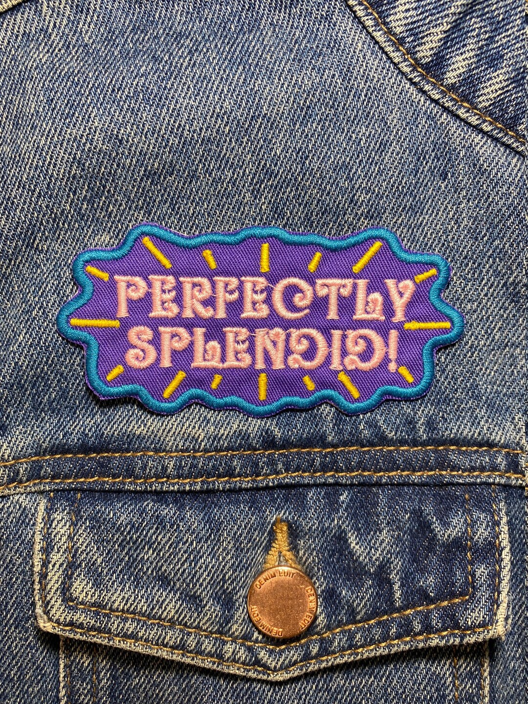 Perfectly Splendid Embroidered Patch. Horror Movie/tv Inspired - Etsy