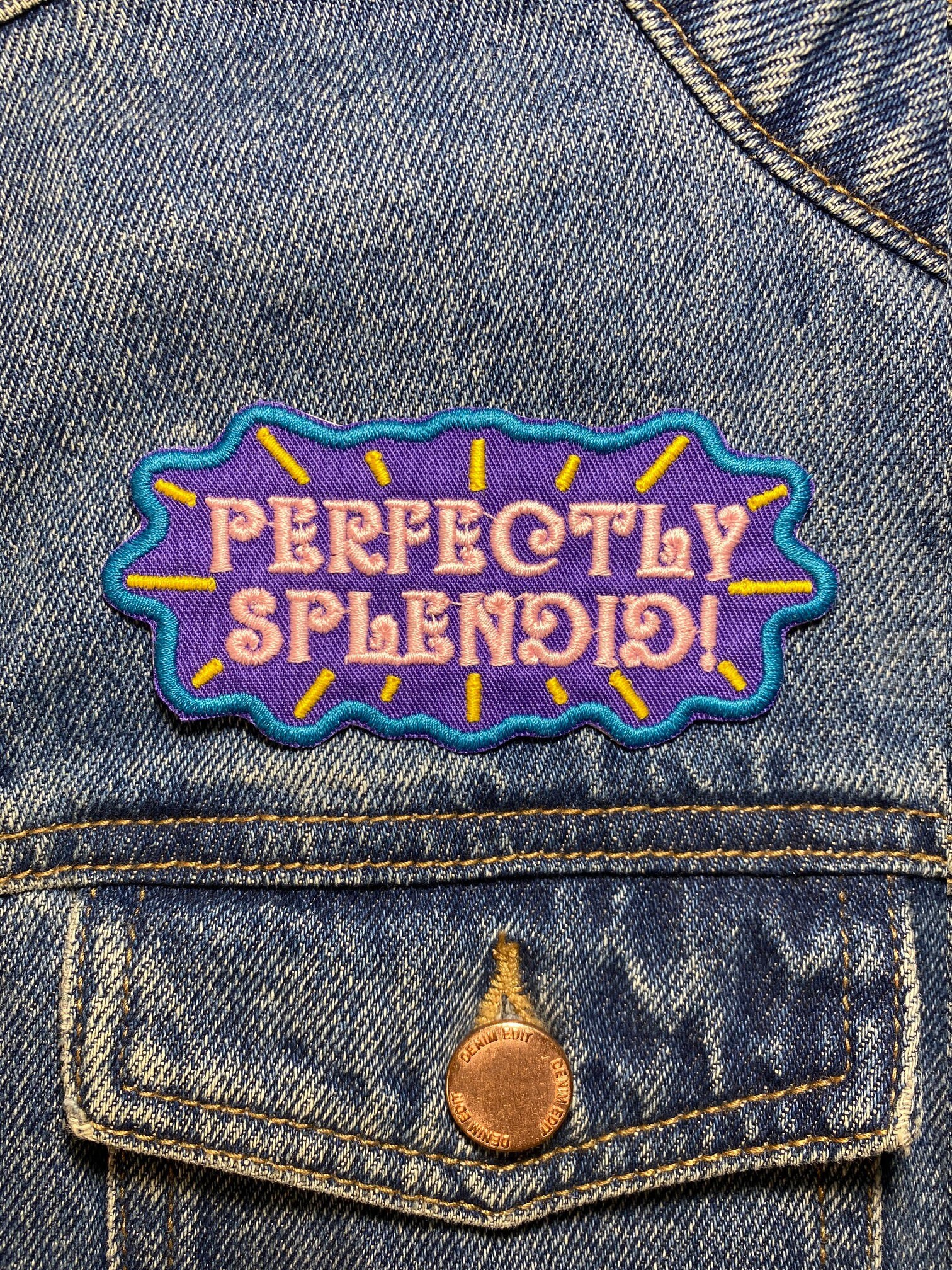 Perfectly Splendid Embroidered Patch. Horror Movie/TV Inspired | Etsy