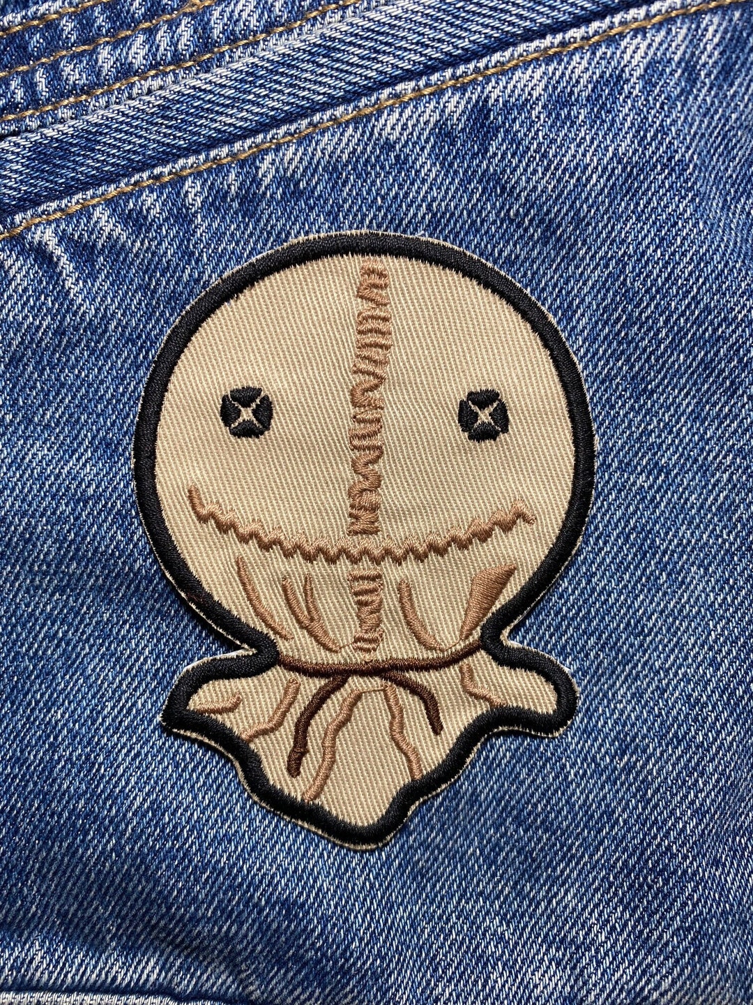 Sack Boy Embroidered Patch. Horror Movie Inspired Patches. Iron on ...