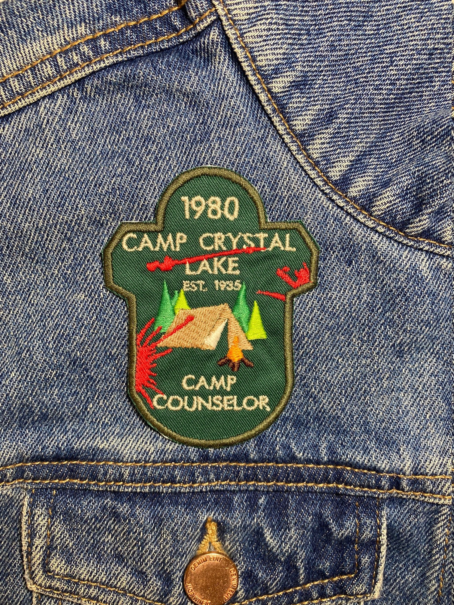 Bloody Camp Counselor Embroidered Patch. Horror Movie Inspired - Etsy UK