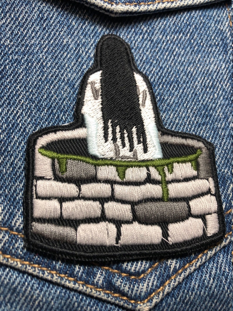 Well Ghost Embroidered Patch. Horror Movie Inspired Patches. | Etsy
