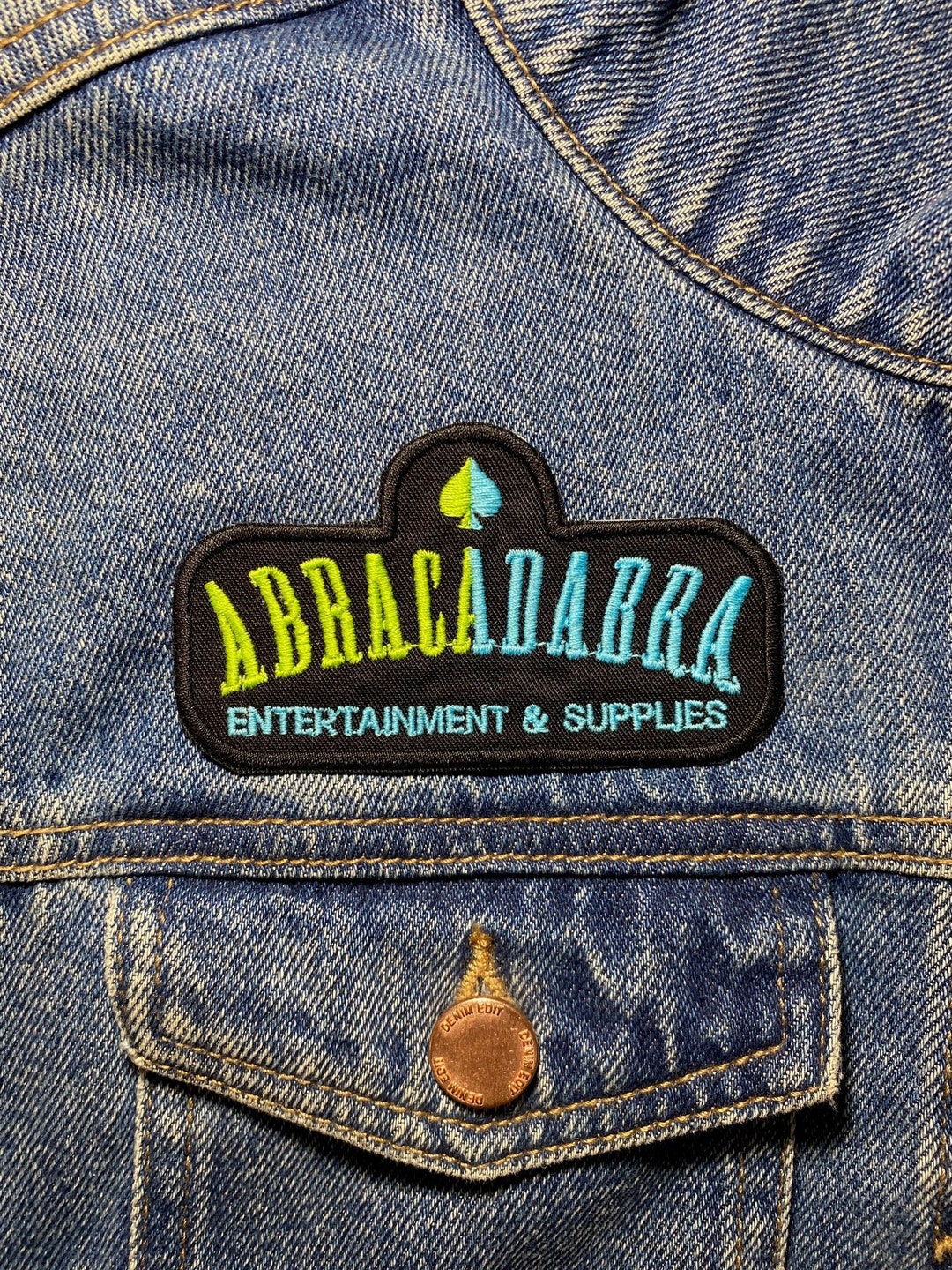 Abracadabra Embroidered Patch. Horror Movie Inspired Patches. Iron on ...