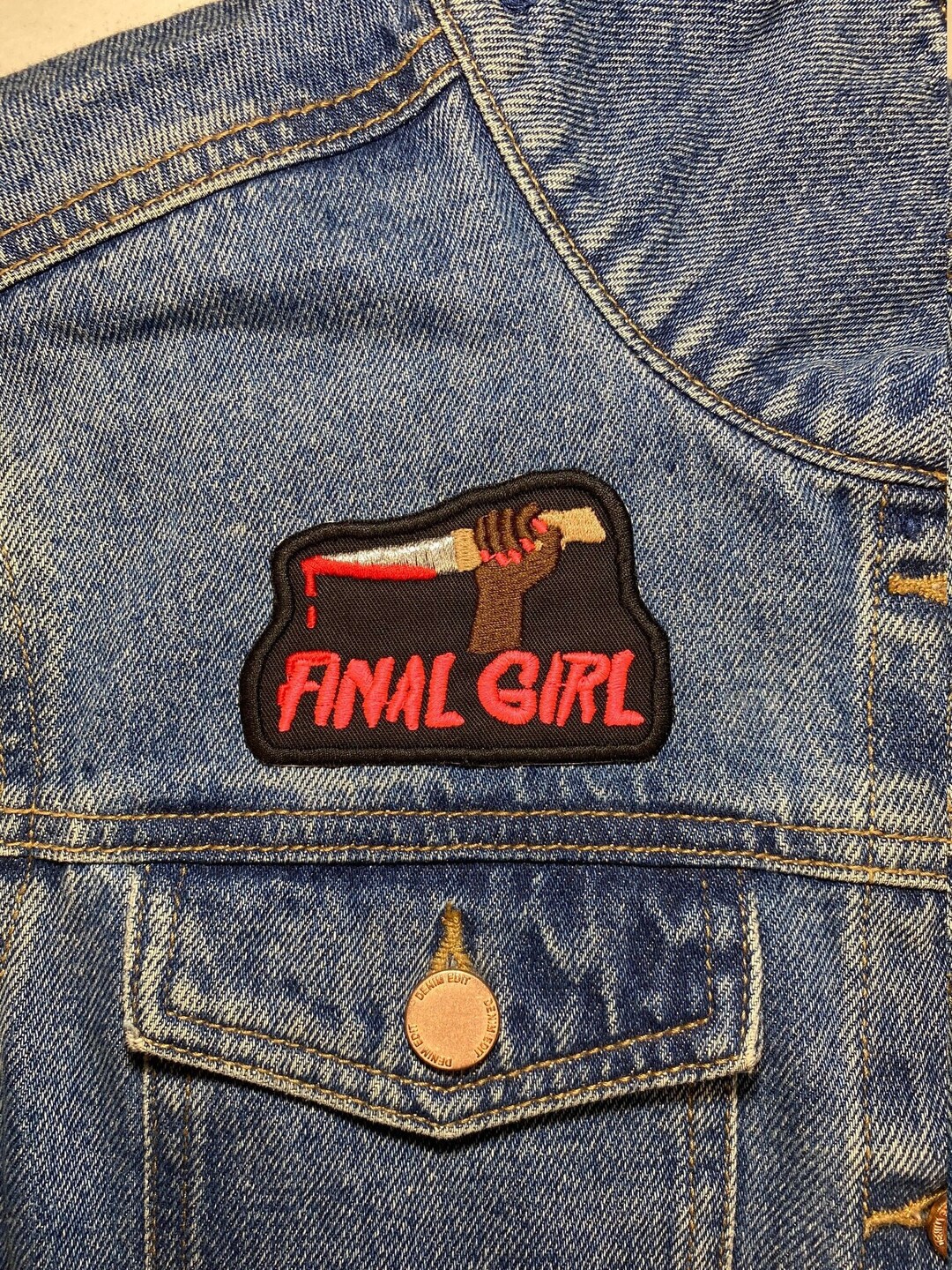 Final Girl Embroidered Patch (ver 2). Horror Movie Inspired Patches ...