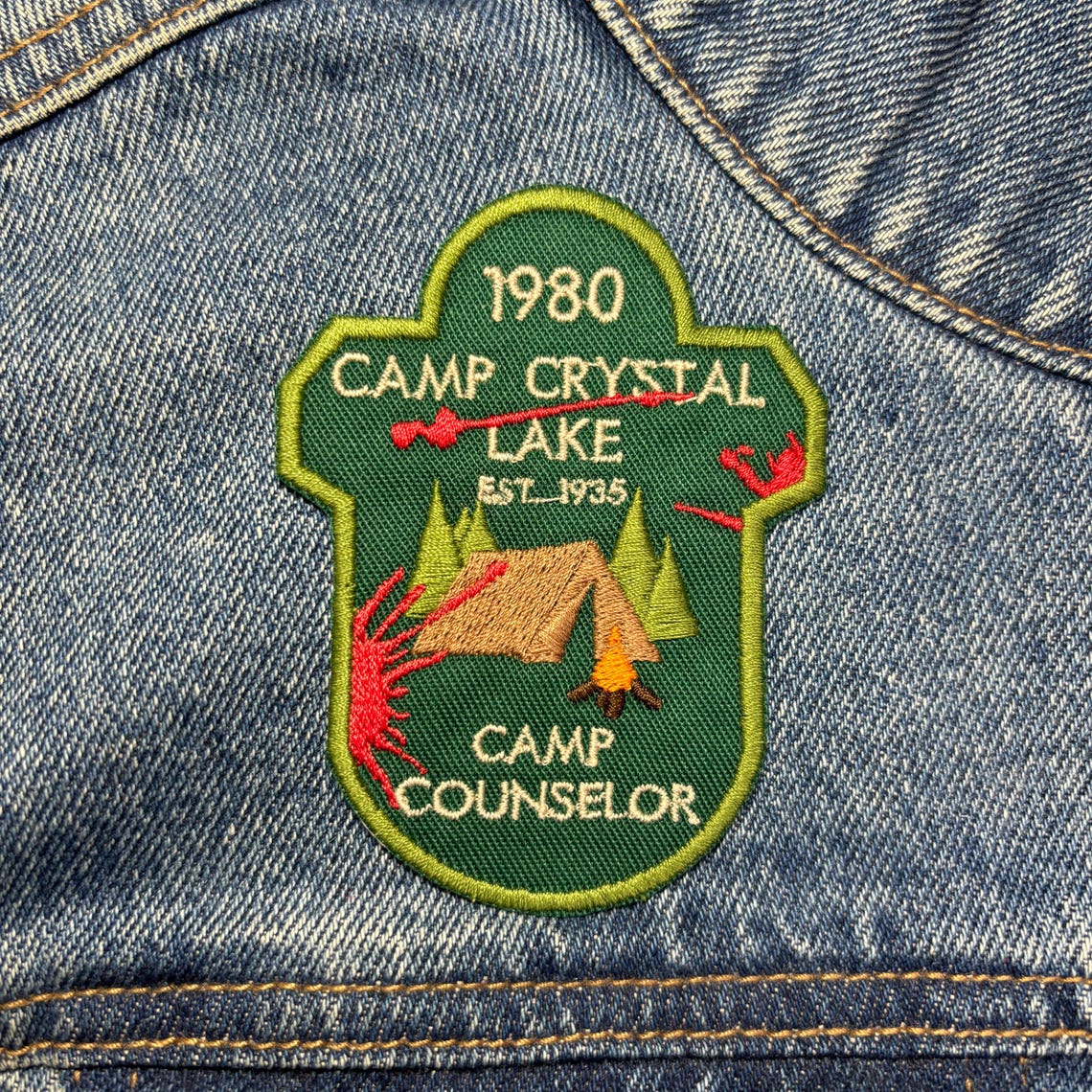 Bloody Camp Counselor Embroidered Patch. Horror Movie Inspired Patches ...