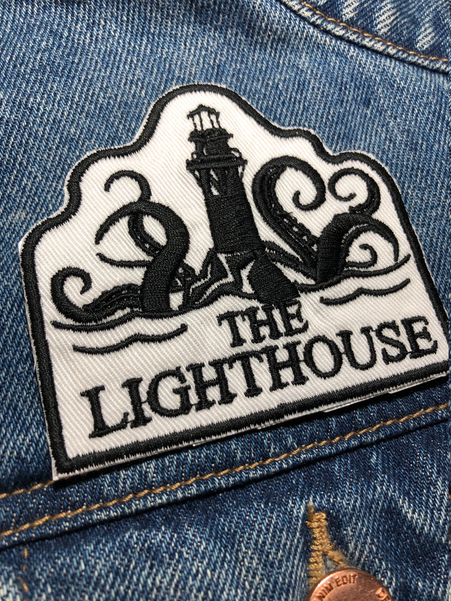 The Lighthouse Embroidered Patch. Horror Movie Inspired Patches. Iron ...