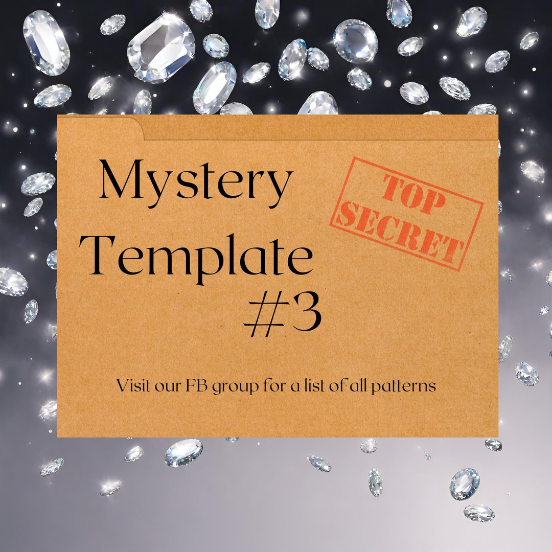 Mystery Template #3 Rhinestone Template 60 Stones per Row SS16 20oz ...