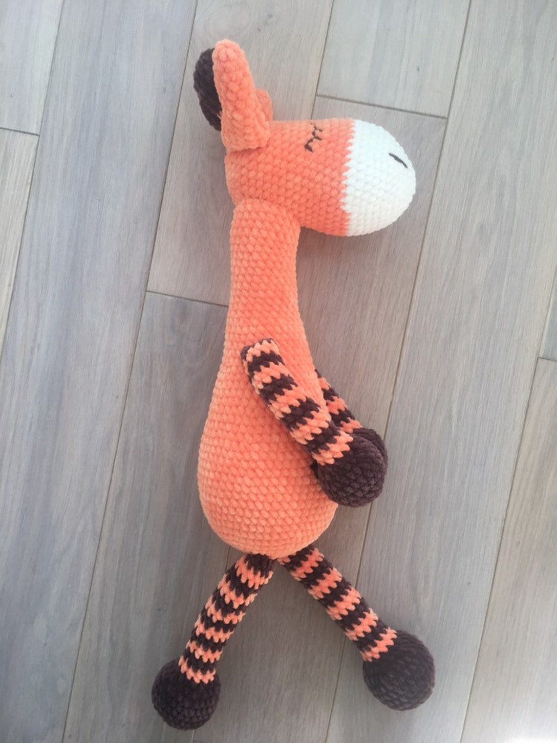 Knitted Giraffe for a Gift/ Knitted Toy Giraffe for Children/ Big ...