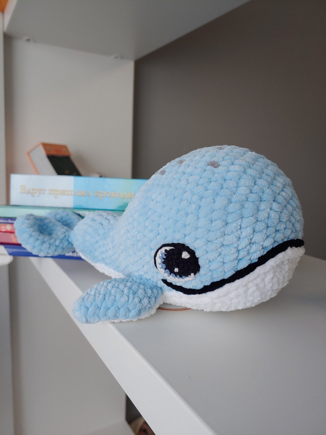 Knitted Toy Whale/amigurumi Whale/whale/toy Whale/crochet Whale/crochet ...