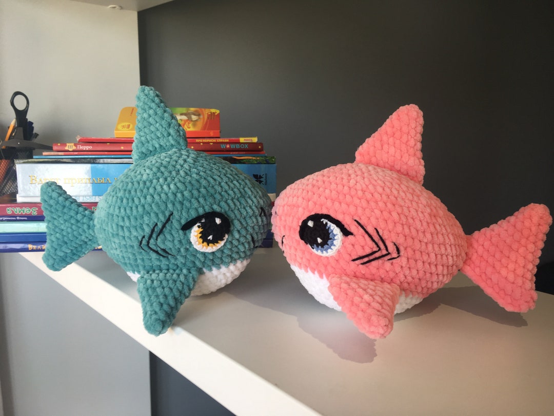 Knitted Toy Shark/amigurumi Shark/shark/toy Shark/crochet Shark/crochet ...