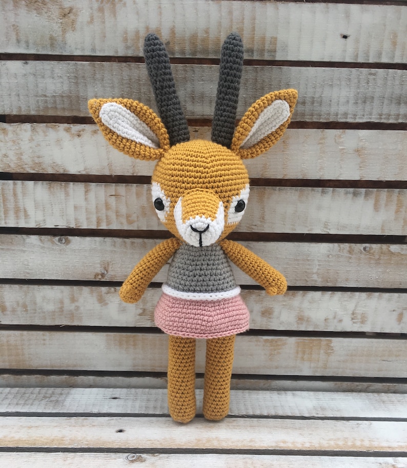 Knitted Toy Gazelle/amigurumi/crochet Toys/amigurumi Gazelle/gazelle ...