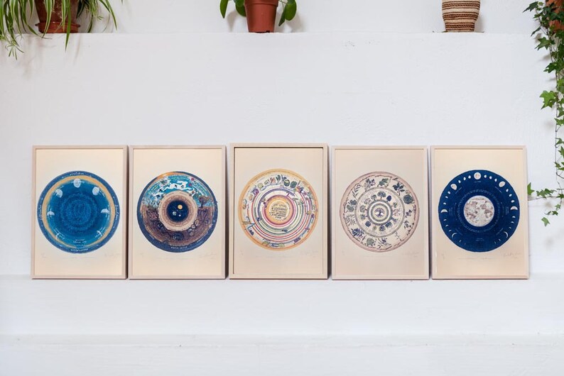 Moon Phases Lunar Calendar Limited Edition native | Etsy