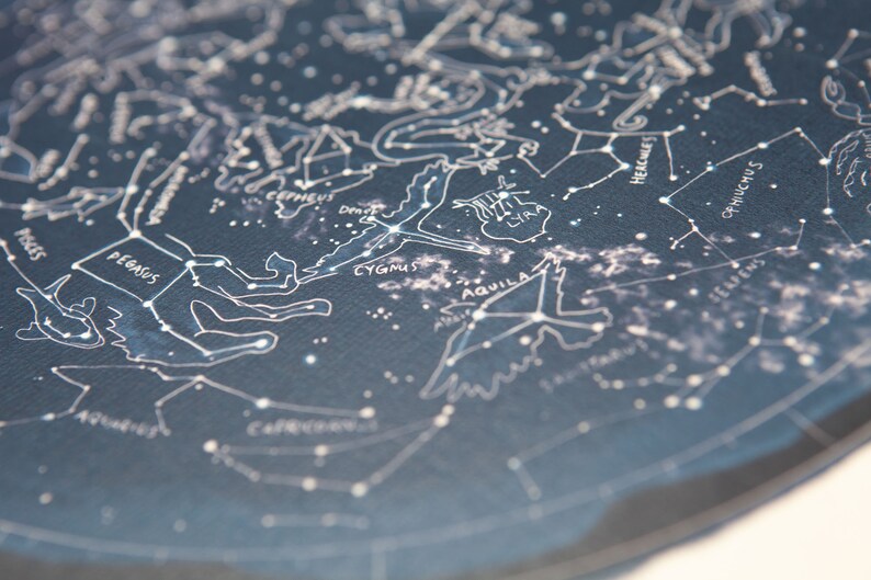 Star Map limited Edition Print on Paper | Etsy