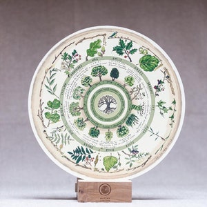 Celtic Tree Calendar 'native Circles' Birchwood Wheel by Irish Artist ...