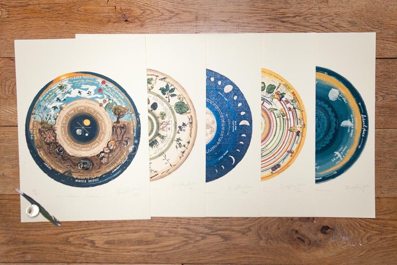 Moon Phases Lunar Calendar Limited Edition native - Etsy