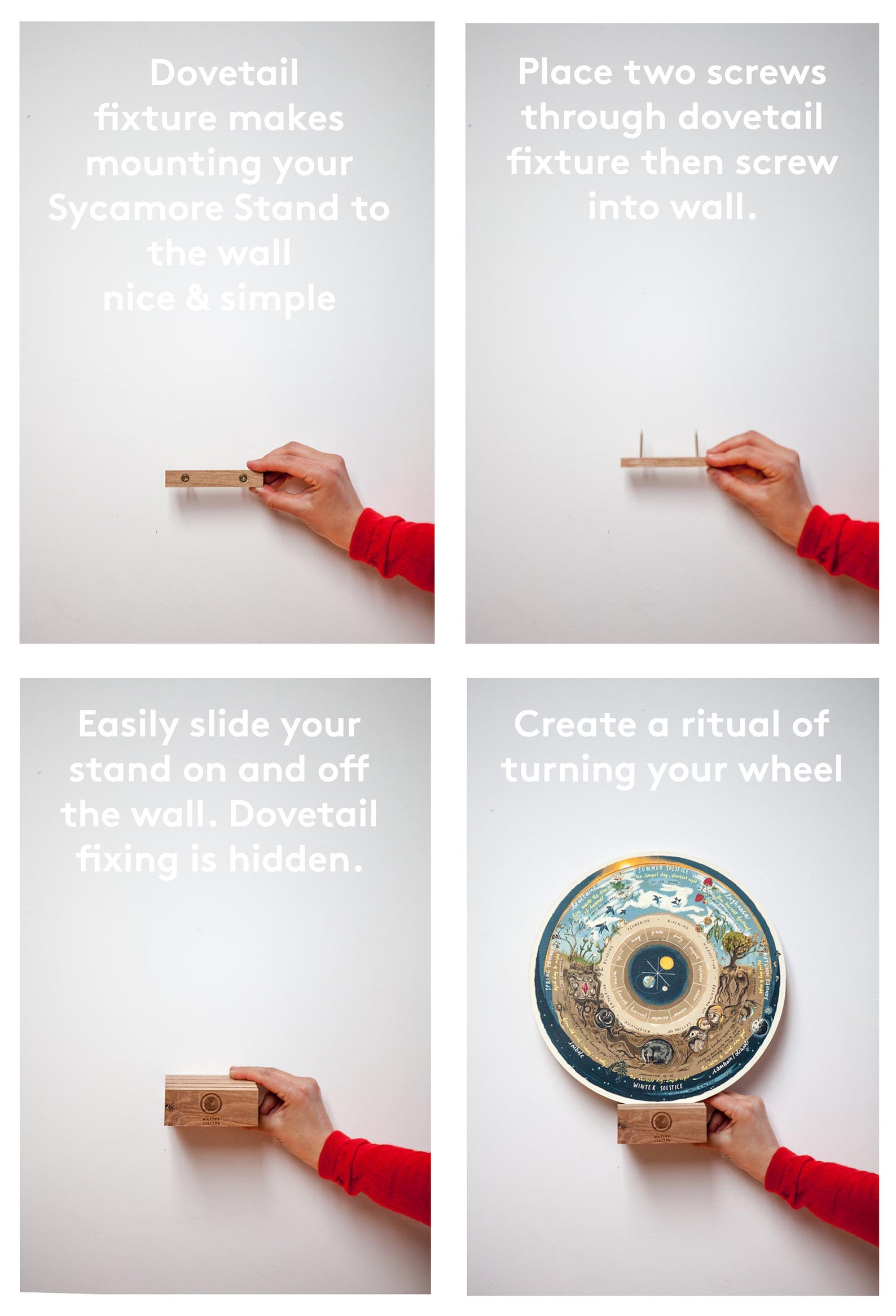 Celtic Tree Calendar 'native Circles' Birchwood | Etsy