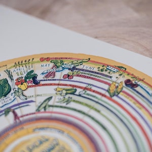 Seasonal Food Calendar - Limited Edition 'native Circles' Print by ...