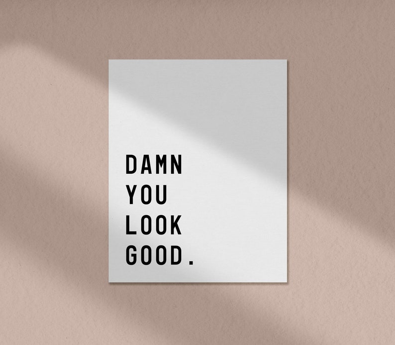 Damn You Look Good Wall Collage Word Framed Art - Etsy