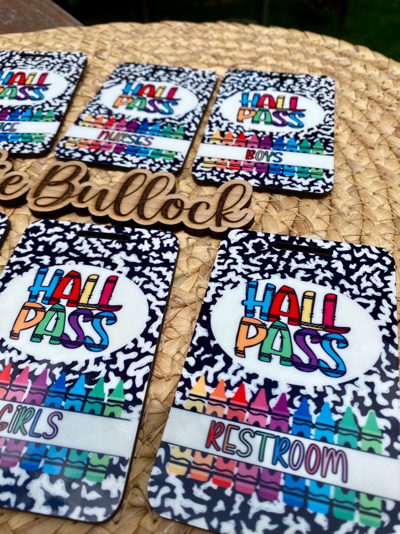 Teacher Hall Passes Teacher Appreciation Gift Customizable Hall Pass - Etsy