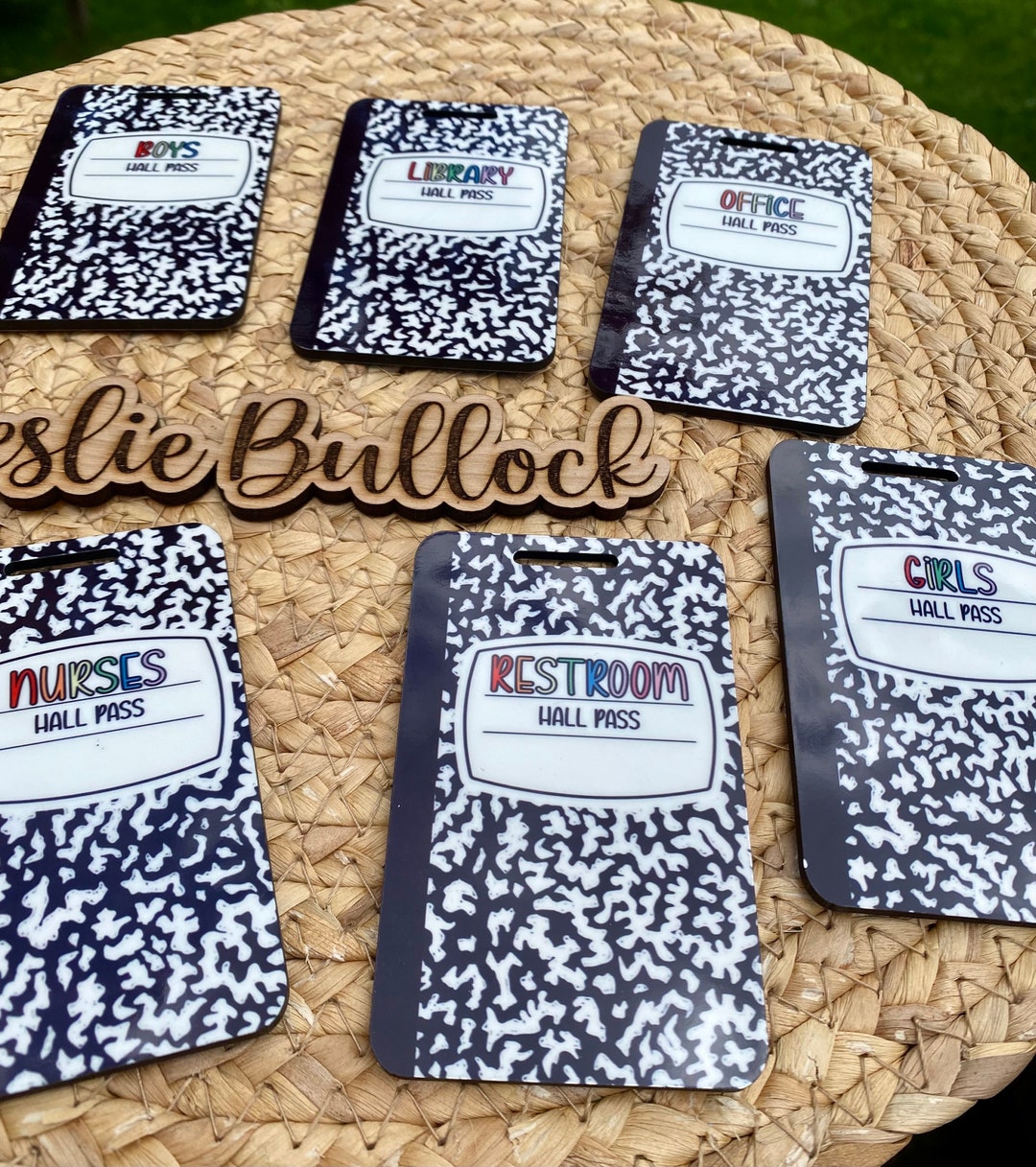 Teacher Hall Passes- Teacher Appreciation Gift- Customizable Hall Pass ...