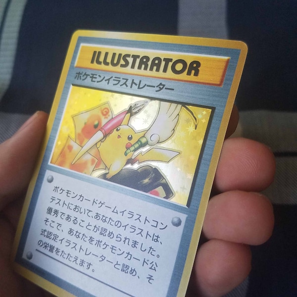 Illustrator Card Pikachu - Etsy UK