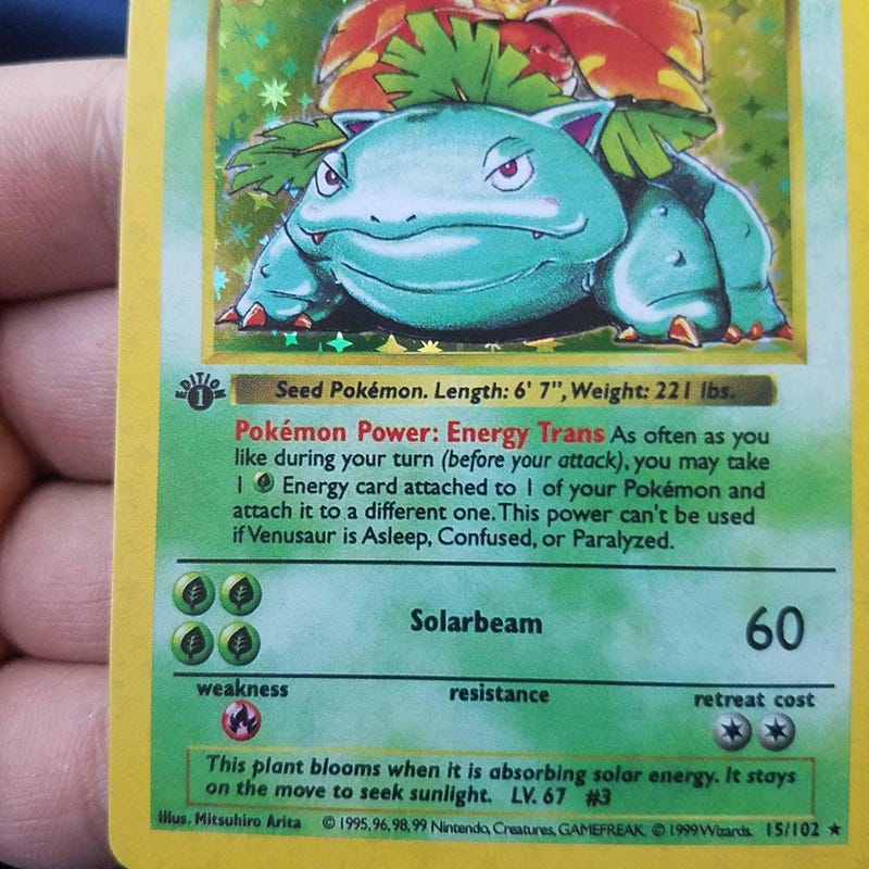 1st Edition Base Set Holo - Etsy