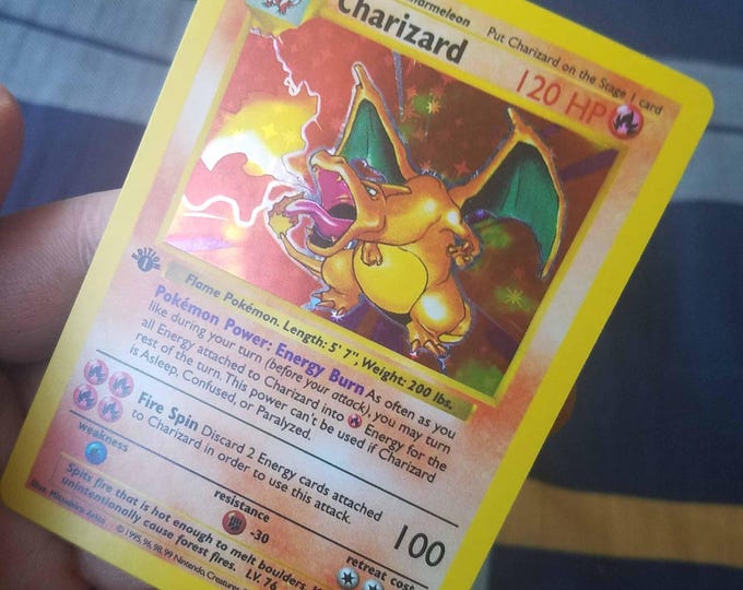 Star Holo) Pokemon Card 1st Edition Charizard 1st Edition Shadowless ...